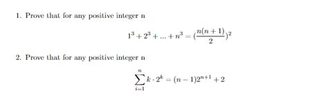 solved 1 prove that for any positive integer n