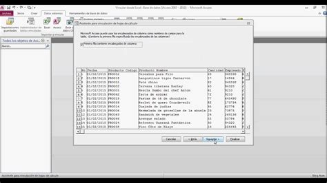 Vincular Excel Con Access Youtube