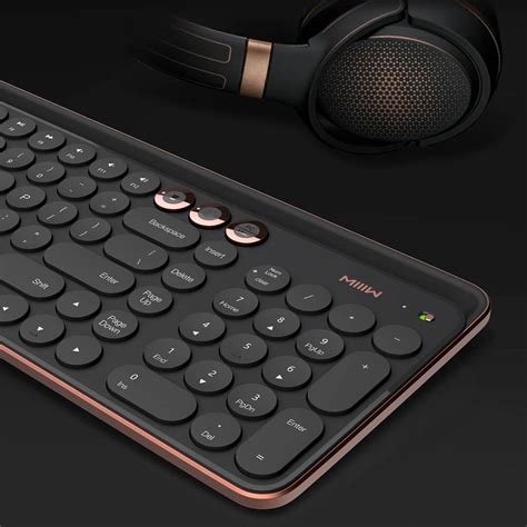 Miiiw Bluetooth Dual Mode Keyboard 104 Keys 2 4ghz Multi Compatible Wireless Portable For Macbook Ke