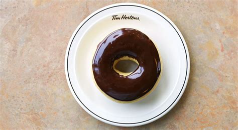 Double Chocolate Donut Tim Hortons