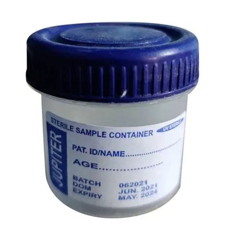 15 Ml Plastic Urine Sample Containers For Laboratory Use At Best Price