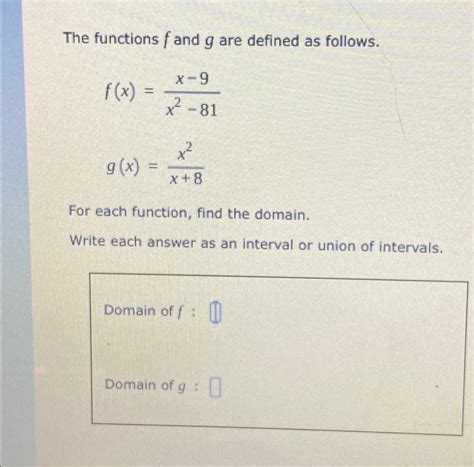 solved the functions f ﻿and g ﻿are defined as