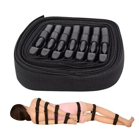 Nylon Bondage 7 Pcsset Sex Binding Rope Body Harness Fetish Handcuffs