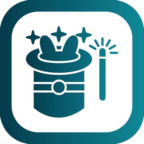 Magic Hat Glyph Gradient Corner Icon 44205187 Vector Art At Vecteezy
