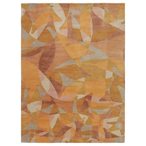 Rug And Kilims Mid Century Modern Style Rug With Geometric Patterns