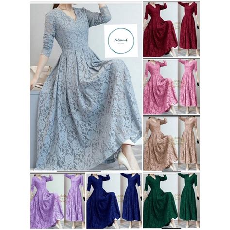 Jual Maxi Model Brukat Griter Import Maxi Cassie Maxi Wanita Maxi