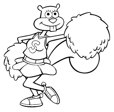Sandy Cheeks Coloring Pages Free Printable Pdf Online Coloring
