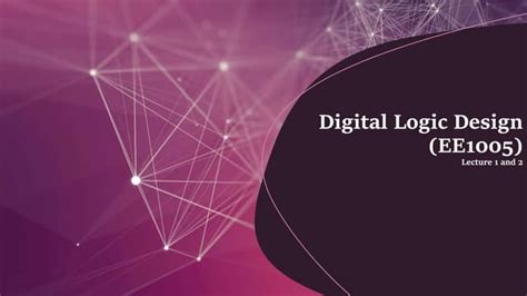 digital logic design lecture pptx