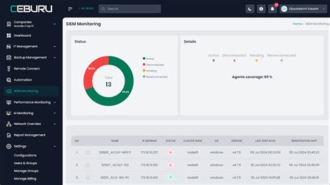 Siem Monitoring Overview Ceburu Systems Inc