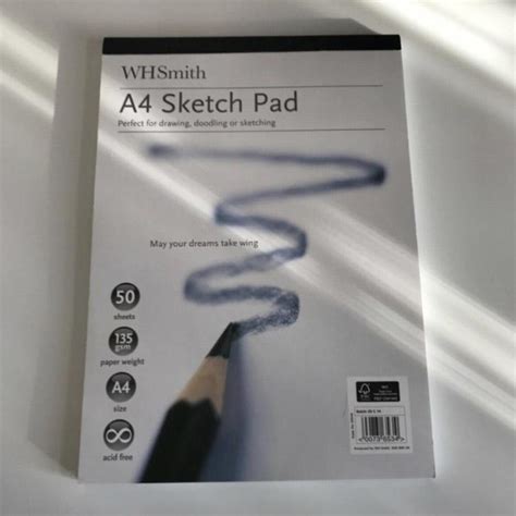 A4 Sketch Pad Plain Pad 50 Sheets 135gsm Depop