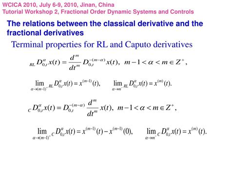 Ppt Several Problems In Fractional Ordinary Differential Equations