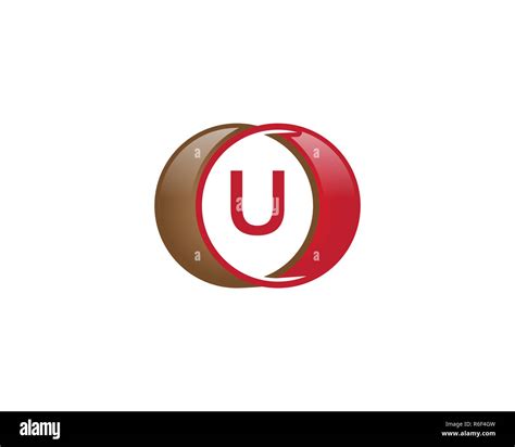 U Letter Circle Logo Stock Photo Alamy