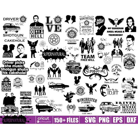 Supernatural Svg Supernatural Png Supernatural Silhouette Inspire