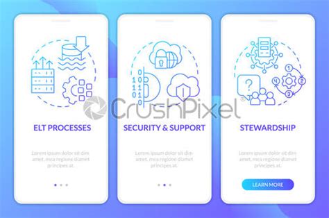 Data Lake Architecture Components Blue Gradient Mobile App Screen
