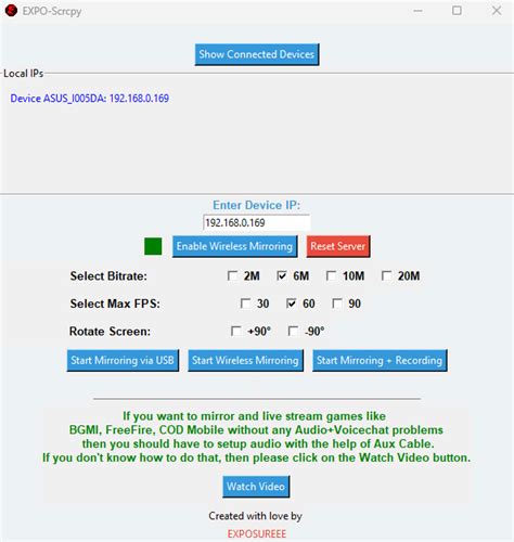 GitHub EXPOSUREEE Scrcpy GUI GUI For Scrcpy That Makes It Easier To Use The GUI Has A Simple