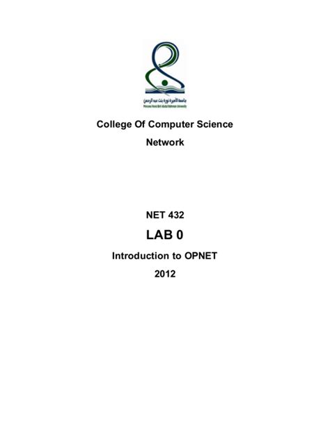 0 Introduction To Opnet