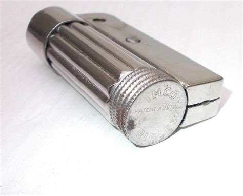 Vintage cigarette lighter petrol old antique Imco Triplex Austria 60''s ...