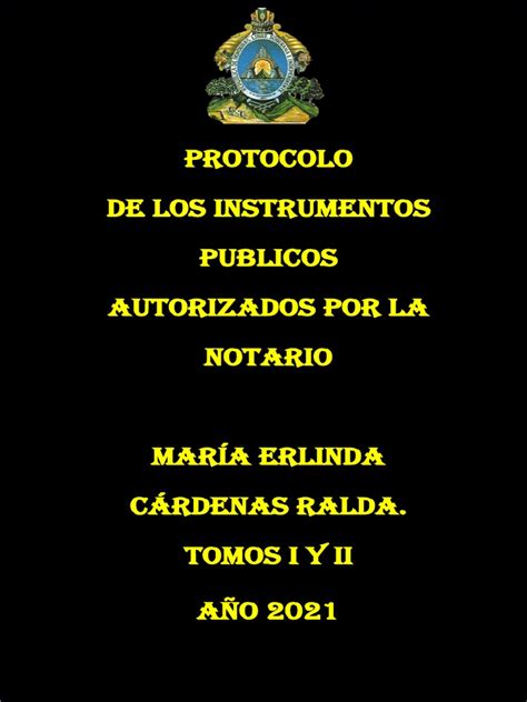 Protocolo Notarial Maria Erlinda Cardenas Ralda Pdf Honduras Propiedad