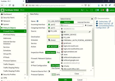 My Cybersecurity Journal Fortigate Address Object And Firewall Policy