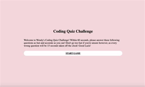 GitHub Chewytaro Coding Quiz