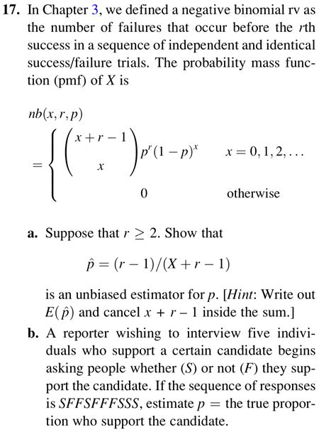 Solved In Chapter 3 ﻿we Defined A Negative Binomial Rv As