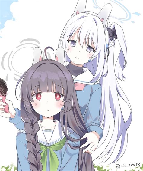 미유머리를 빗는 미야코 블루 아카이브 에펨코리아