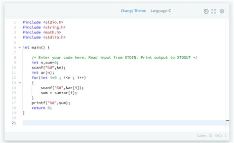 1d arrays in c hackerrank solution codingbroz