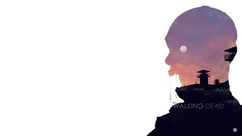 The Walking Dead Artwork Undead Simple Background White Background