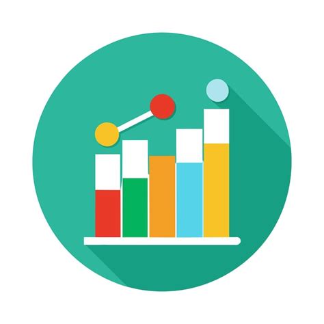 Premium Vector Computer With Business Graph Flat Vector Illustration On White Background