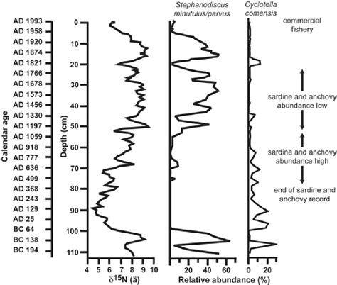 Temporal Variations In Sedimentary δ 15 N Values And The Relative Download Scientific Diagram