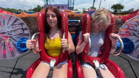 Slingshot Experience 😱😱omg Puppy Out😱😱 Slingshot Ride Girl Reaction