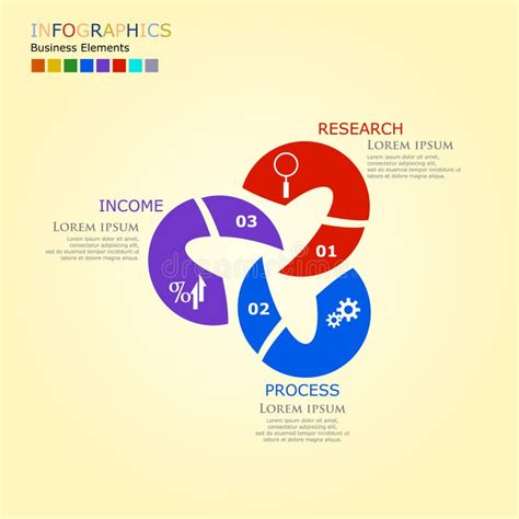 Flat Style Infographic Options Template Can Be Used For Process