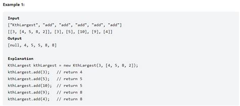 703 Kth Largest Element In A Stream Zakos Blog