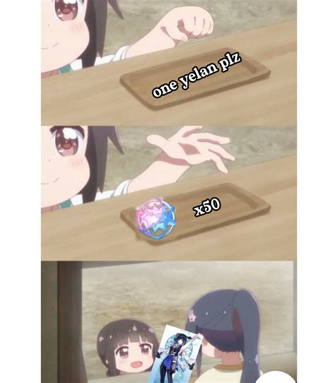 Yelan Wishing Meme Genshin Impact HoYoLAB
