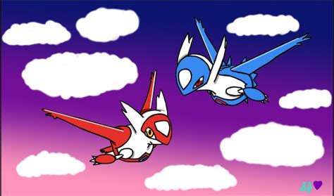 Pokemon Latias And Latios By Craftsy Art On Deviantart