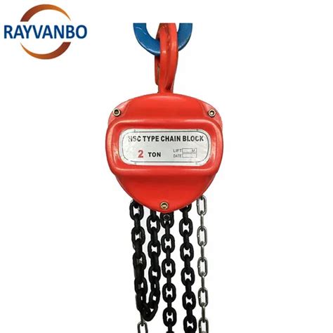Hsc Manual Hoist Lifting Block Hand Block Manual Operated Chain Hoist