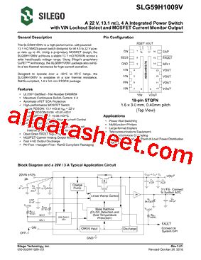 SLG59H1009V Datasheet PDF Dialog Semiconductor