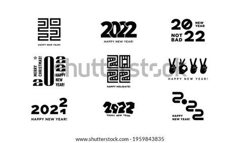 Set 2022 Logo Text Design Vector Stock Vector Royalty Free 1959843835