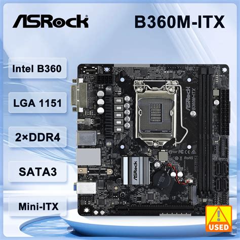 Asrock B360m Itx Mini Itx Motherboard Intel B360 Ddr4 Lga 1151 Supports I7 9700kf I5 9600 