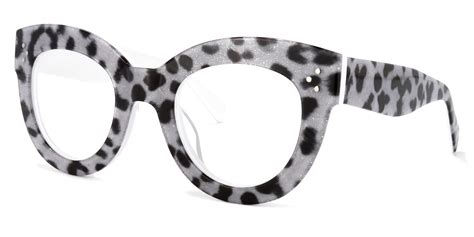 Torres Cateye Gray Leopard Glasses Zeelool Glasses
