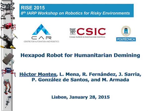 Pdf Hexapod Robot For Humanitarian Demining Dokumentips