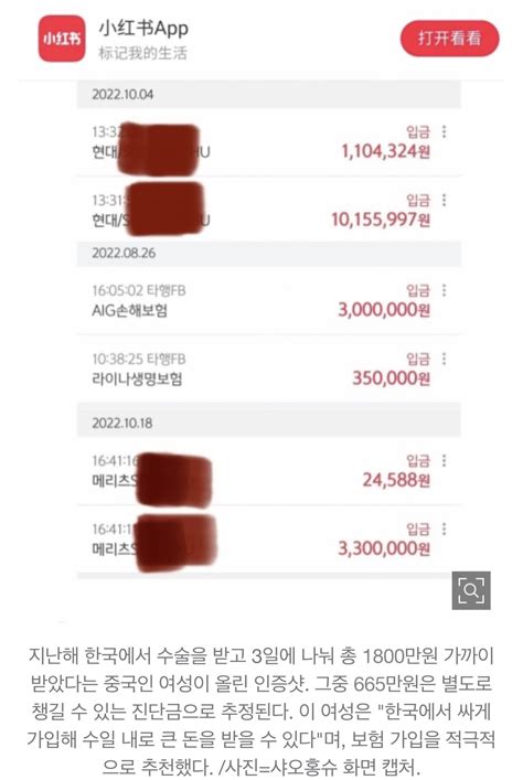 중국인 한국서 보험금 1800만원 탔다 인증 릴레이…나도 가입 들썩 포텐 터짐 최신순 에펨코리아