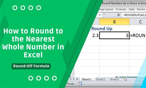 How To Round To The Nearest Whole Number In Excel Round Off Formula Earn And Excel