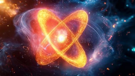 Exploring Atomic Structure Within The Cosmic Energy Field Stock Footage