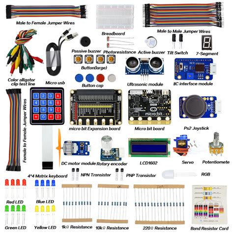 adeept bbc micro bit starter kit electronic kit for micro bit with