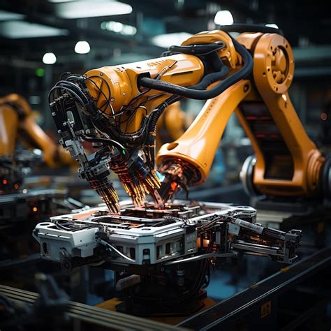 Premium Photo Robotics Arm Automation Ai Generated