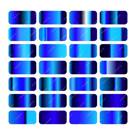 Premium Vector Blue Shades Vector Gradients Set Blue Gradients