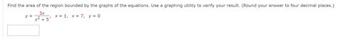 Solved Find The Area Of The Region Bounded By The Graphs Of
