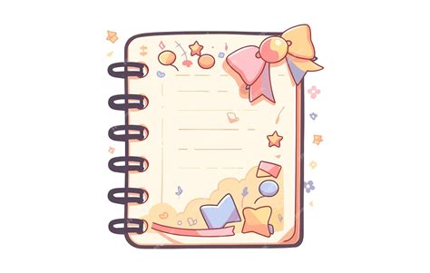 Back To School Notebook Illustration Back To School Text On Sheet Of Lined Notebook Paper