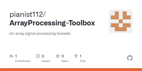 Github Pianist112arrayprocessing Toolbox An Array Signal Processing Toolsets